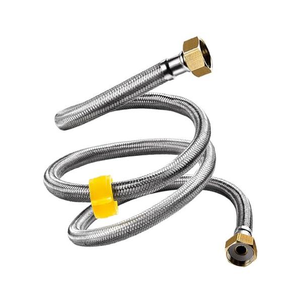 D シャワーホース 40CM/-/蛇口 ホース・Color:D シャワーホース 40CM・パッケージ個数:1・高品質素材で長寿命304 ステンレス交叉編みの外管と防爆 EPDM ゴム内管で、フレキシブルホースが防錆・耐食・耐圧に優れ、浴室・...