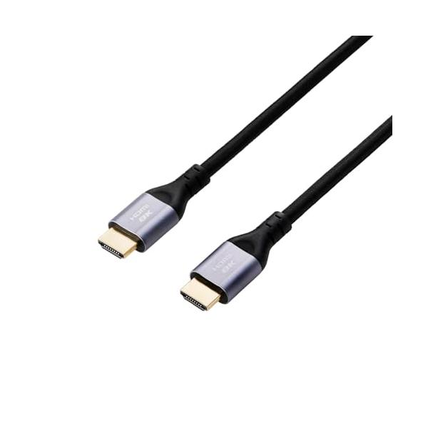 ブラック/3m/ECDH-HD21E30SBK・Color:ブラックSize:3mPatternName:1)ケーブル単品・パッケージ個数:1・最大8K/60Hzの解像度に対応した、HDMI2.1認証済みのウルトラハイスピードHDMI(R)...