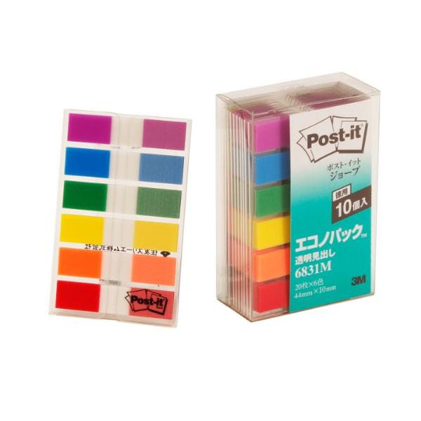 3.(10個入)20枚×6パッドパープル、ブルー、グリーン、イエロー、オレンジ、レッド/c. 10個/6831M・Size:c. 10個Style:3.(10個入)20枚×6パッド・パッケージ個数:1・44×10mm  入り数:20枚×6×...