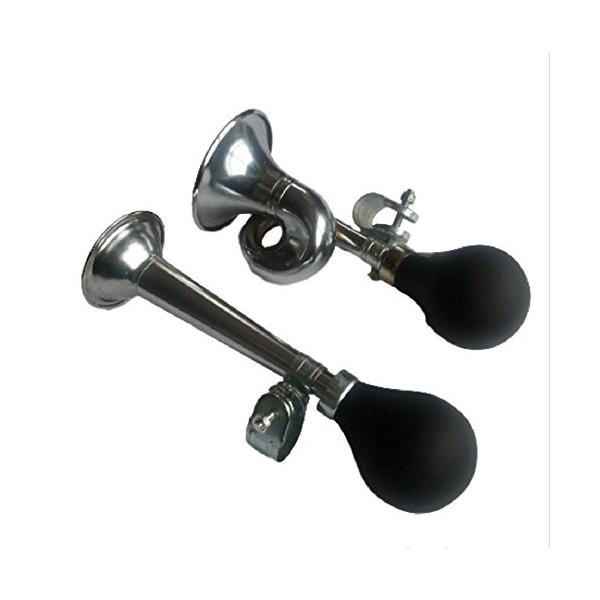 レトロ2個セット/-/-・Color:2個セット・自転車のハンドルに取り付けられるラッパホーン2個セットです♪・音色の違いを楽しめます。・応援グッズとしても使用できます。・サイズ(約)：渦巻き→17cm×7.5cm、ストレート→20cm×6...