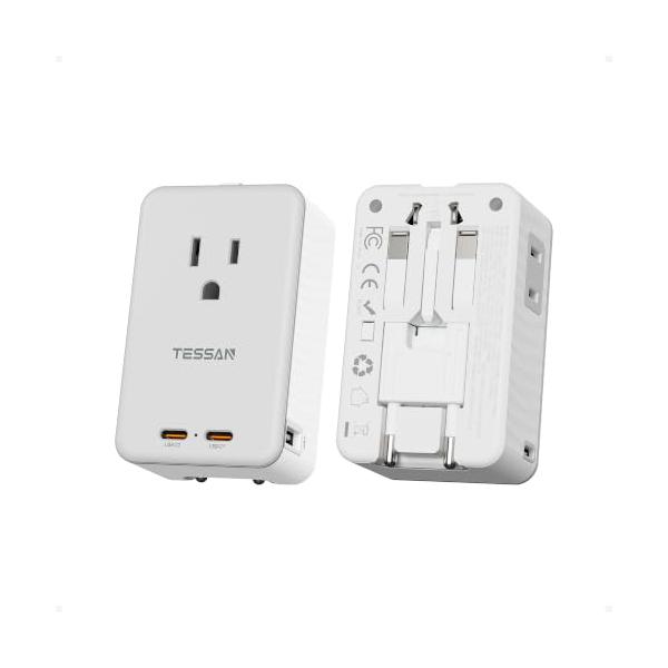 グレー/(20W)3USBC+1USB-A/NT012-US・Color:グレーSize:(20W)3USBC+1USB-A・変換プラグ 6台同時充電3個のUSB-Cポートと1個のUSB-Aポート及び2個のAC差込口を搭載して、6台のデバイ...
