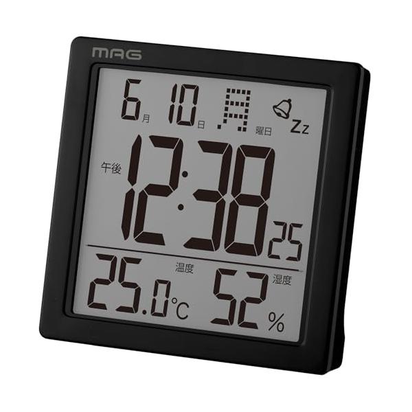 AT-726ブラック/高さ9.5×幅9.3×奥行5.2cm/AT-726 BK-Z・Color:ブラック・パッケージ個数:1・・本体サイズ：高さ9.5×幅9.3×奥行5.2cm・・本体重量：120g・・材質：樹脂・・機能：カレンダー表示(ア...