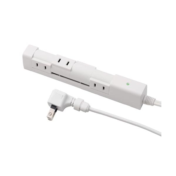 差し込み口が干渉しない回転タップホワイト/-/1010586・Style:差し込み口が干渉しない回転タップ・パッケージ個数:1・商品仕様商品サイズ/本体:(約)2.4×17.2×3.1cm・ケーブル長:(約)1m、重量/(約)190g、材質...