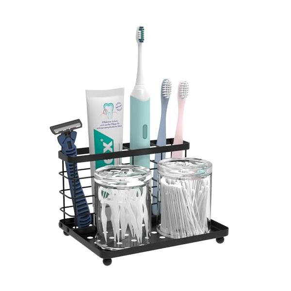 ブラック/4仕切り/-・Color:ブラックSize:4仕切り・「おしゃれなデザイン」　洗練でシンプルなデザインにより、あらゆる空間になじみやすく、浴室や洗面所にぴったりとはまり、洗面台やテーブル置いても違和感を感じないアイテムです。・「ス...