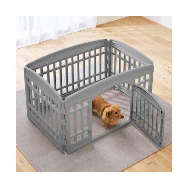 グレー/Sサイズ(長方形)/CI-6022・Size:Sサイズ(長方形)Color:グレー・あのペットサークルが待望のリニューアル！・足腰・関節に負担がかからないような、低めの作りなので、子犬やシニア犬にも安心して使ってもらえます。・高さ6...