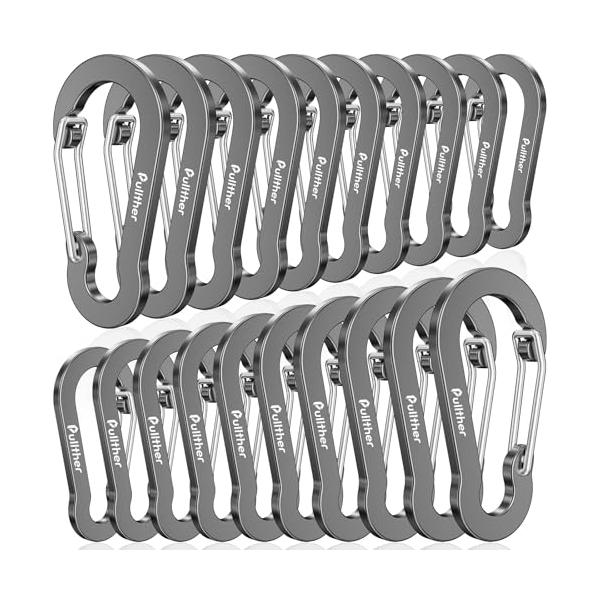 ?色/-/-・Color:?色・このカラビナはリュックにBluetoothのスピーカー、テントの張り綱、鍵、キーホルダー、釣りの小物などをぶら下げるのに重宝しています。キャンプ、釣りで大活躍してます。・カラビナ セットはアルミ素材なので小さ...