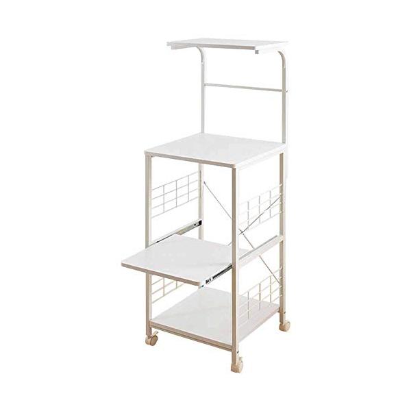 インダストリアルb)ホワイト/49×42.7×130.4/RGK-49WT・Color:b)ホワイトPatternName:4)レンジラック(キャスター付き)・パッケージ個数:1・商品重量:約11.7kg、材質/本体:スチール(粉体塗装)、...