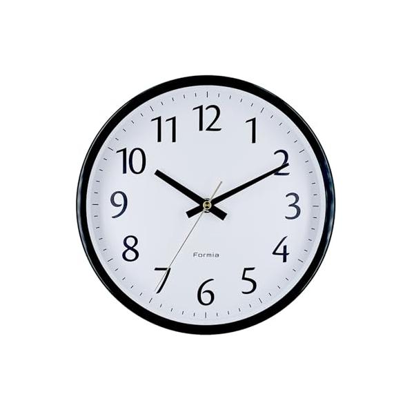 カジュアル03.ブラック/-/085016・Color:03.ブラック・パッケージ個数:1・シンプルなデザインで見やすい掛け時計・連続して滑らかに動く、音の静かな連続秒針・機能：連続秒針・推奨電池：単3アルカリ乾電池×1 (別売)・本体サイ...