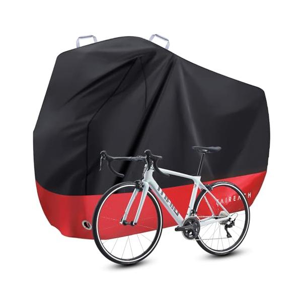 420D Red/-/CZRN・Shape:420D Red・超厚420Dオックス生地＆高耐用性高品質420Dオックスフォード布を採用。厚手な自転車かばーは420D高密度のオックス生地で精密な2本針二重環縫ミシンを採用して、よりも厚くて丈夫...