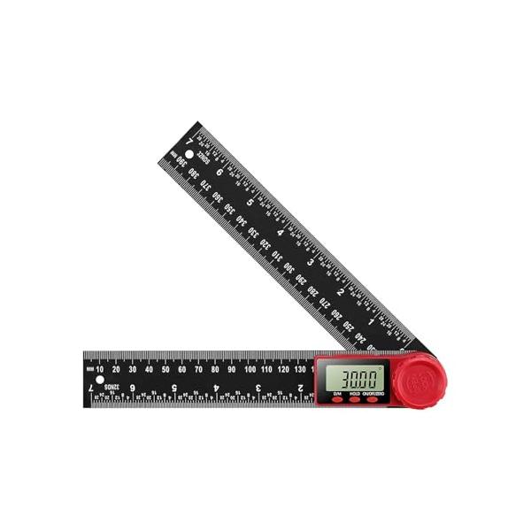 レッド/-/-・Color:レッド・パッケージ個数:1・測定範囲この角度計の測定範囲は広く、角度は0?360°、長さは最大200mmまで測定できます。また、解像度は0.05°と高く、精度は驚くべき±0.2°の誤差のみで、測定作業をより正確で...