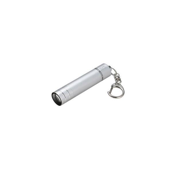 ●カラー：シルバー●本体サイズ(約)：直径16mm×高76mm●質量：19g(電池除く)小型軽量丈夫で明るいLEDライトです。【特長】・小さくてもとても便利な2WAYライトです。・通常はハンディライトとして、先端を伸ばすとランタンとしても使...