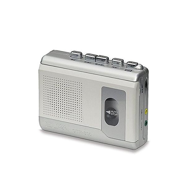 スピーカーでもイヤホンでも聴ける！　◆簡単操作でカセットテープの録音・再生◆45mm大型スピーカー搭載◆スピーカーでもイヤホン(別売)でも聞ける　／