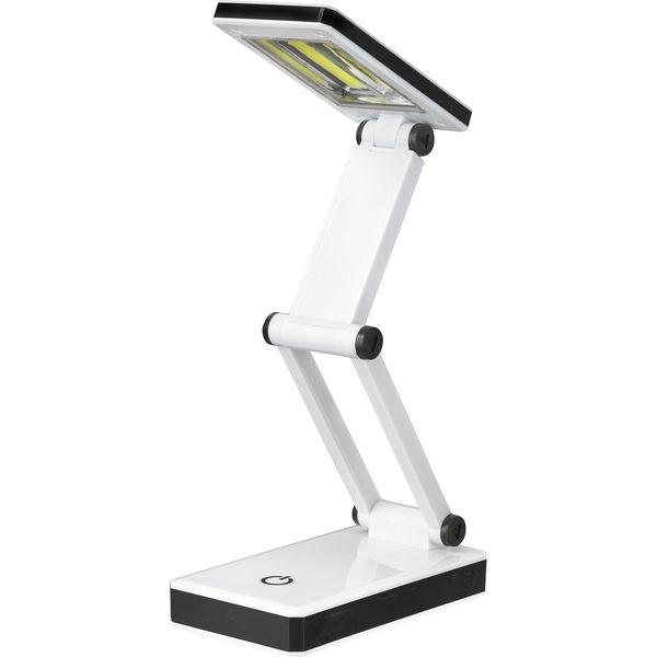 【特徴】　●折りたたんで持ち運べるライト　●広く照らすCOB LEDパネル　●タッチで切替え3段階調光　●2WAY電源 電池&amp;USB　　【仕様】　■電源：DC5V(USB) / 単三形乾電池×4本(別売)　■連続点灯時間：HI 約4...