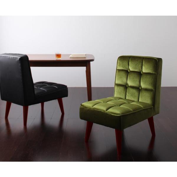 ソファ＆ダイニングセット【DARNEY】ダーニー チェア単品(1脚) モケットグリーン