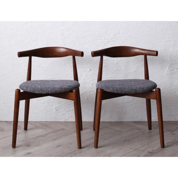 北欧デザイナーズダイニングシリーズ【Spremate】シュプリメイト チェアAのみ単品販売(エルボー×2脚組) チャコールグレー