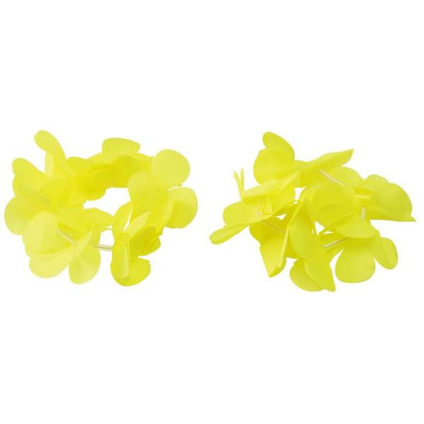 きれいで大きな花びらのうでわ　　遠目からでもよく目立つ人気の大サイズ　　豊富なカラーバリエーション　　【詳細】　セット内容：2個組　商品サイズ：約φ130×巾70mm　材質：ポリエステル　　※実際の色とは異なる場合がございます。　　[ 衣装...