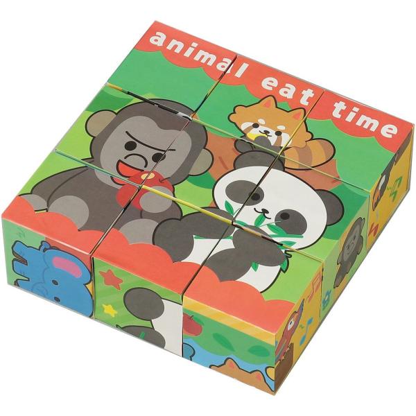 かわいいどうぶつがいっぱい！6面で遊べるキューブパズル！　　6つの面にそれぞれ違った動物たちのかわいらしいイラストが描かれた、楽しいキューブ型パズルです。ひとつのセットで6種類の絵合わせができるので、飽きずに何度でも楽しめます。色や形を認識...