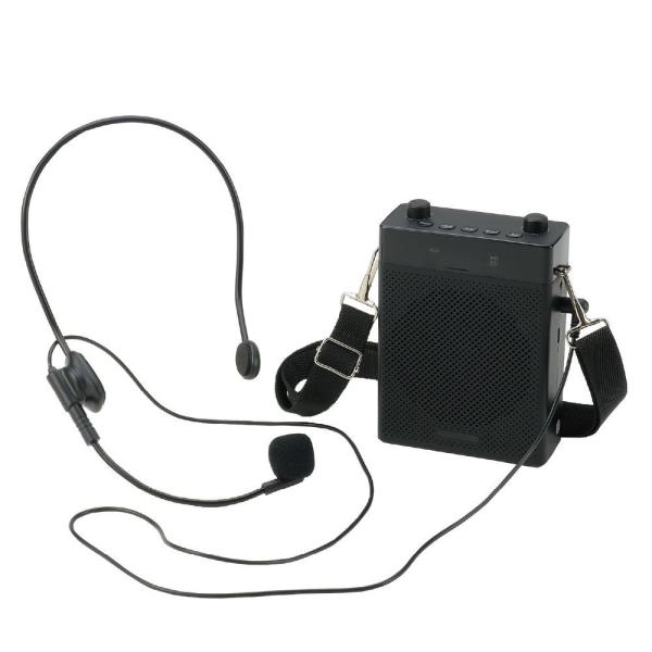 歩きながら使える！高出力25Wのハンズフリー拡声器！　　【詳細】　セット内容：本体×1、ヘッドマイク×1、USBケーブルType-C×1、ケーブルジャック×1、ストラップ×1、肩掛け用ストラップ×1　商品サイズ：本体:約97×130×40m...