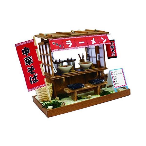●商品名昭和屋台キット「ラーメン屋さん」●サイズＷ145　Ｄ84　Ｈ120★★☆ただいま人気の昭和シリーズ、昭和30年代のレトロな感じがなんだか可愛いです。並べて飾るとますます雰囲気が出ます。。※コチラはパーツキットです。ものさし、カッター...