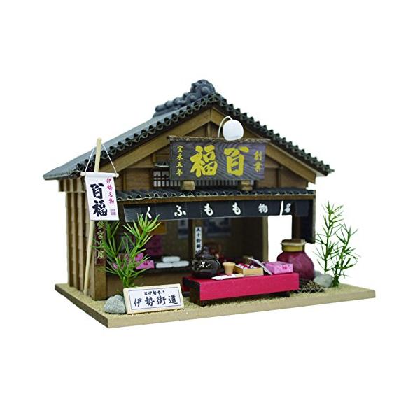 ●ミニチュアキット●商品名街道シリーズ「伊勢名物の和菓子屋さん」●サイズＷ190　Ｄ155　Ｈ140★★☆日本の街道沿いに古くから残る建物をドールハウスで作りましょう。それぞれの建物はひとつずつ特徴があり、その歴史にも興味のもてる手ごたえの...