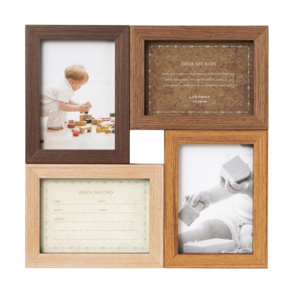 ●[本体サイズ] 外寸:268x268mm●[製造国] 中国●[素材] 材質:ベニヤ、MDF●ラドンナ / 木目ベビーフレーム  ナチュラルな木目がどんなインテリアにもマッチするベビーフレーム。 お誕生の記録が書き込めるフェイスペーパーが入...