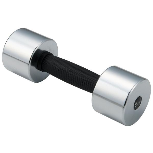 ■INTEX(シンテックス) トレーニング用 鉄アレー クロームアレー STW-155 　　●特徴1: クロームメッキ仕上げプレート　●特徴2: ラバーグリップ　　◆サイズレンジ: 1.0kg~5.0kg　◆内容: アレー×1個　◆重量: ...