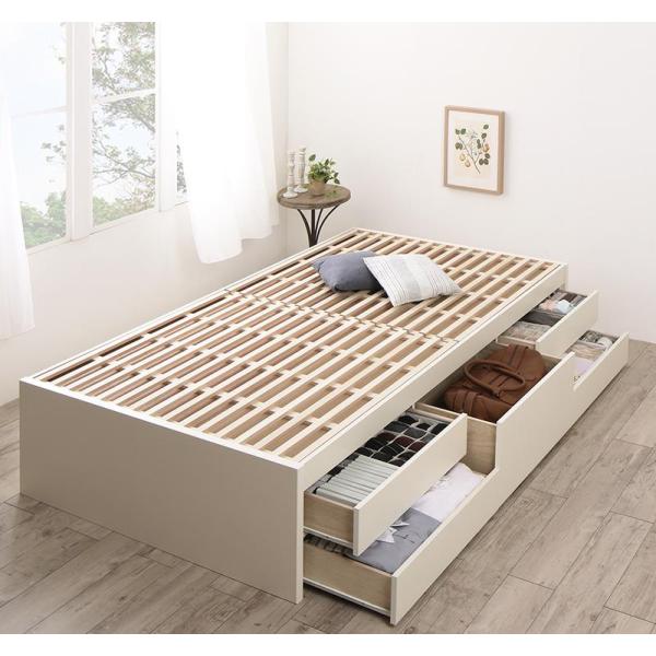 国産 清潔すのこ ヘッドレスチェストベッド Renitsa レニツァ 【ベッドフレームのみ・マットレスなし】 セミシングル 【フレーム色】ナチュラル