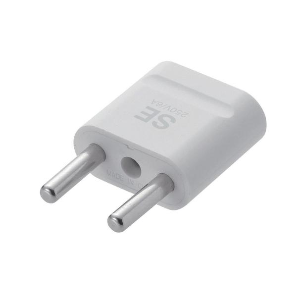 海外のコンセントを日本の形状に変換できる二重の安全設計を採用した変換プラグ　　※この製品は日本国内での使用を前提に製造されたものではありませんので、日本国内ではご使用にならないで下さい。　　使用可能地域:韓国、ドイツ、フランス、スペイン、オ...