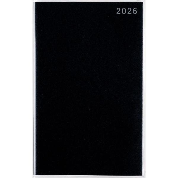 【商品名：高橋書店 2026年 手帳 No.335 T’beau (ティーズビュー) インデックス2 手帳判 週間セパレート式＆月間ブロック式 ブラック】　【月間予定表】カレンダーと同じ感覚で見ることができ、週ごとの予定が把握しやすいブロッ...