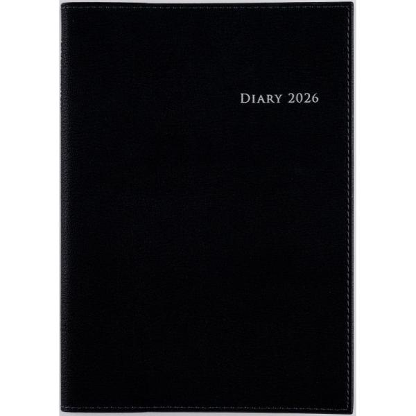 【商品名：高橋書店 2026年 手帳 No.431 デスクダイアリーカジュアル1 A5判 週間レフト式＆月間ブロック式 黒】　スタンダードな記入形式、上品なフォント、見やすく紙面になじむ刷色など、ストレスなくお使いいただけるのが人気の理由で...