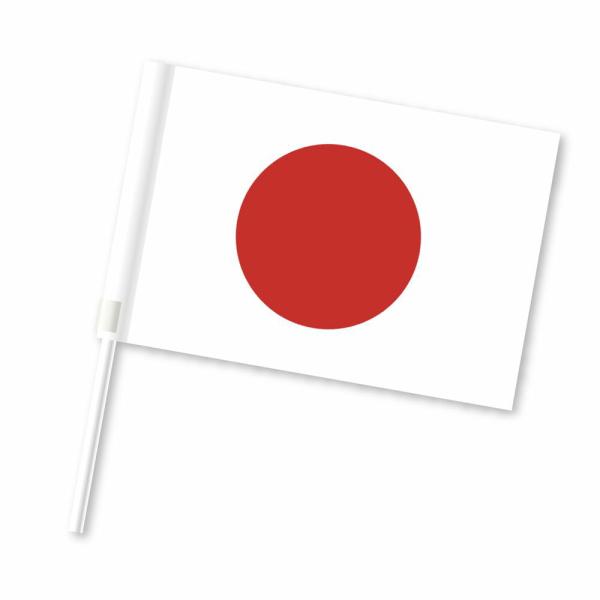 はためく手旗の数だけ選手のエネルギーに変わる。　スポーツイベントの観戦やイベントに最適です。　大きく振って応援をしましょう。　パッカー付き（振ってもズレない仕様）。　繰り返し使えるポリエステル製！　　【詳細】　入り数：1本袋入　サイズ：旗:...