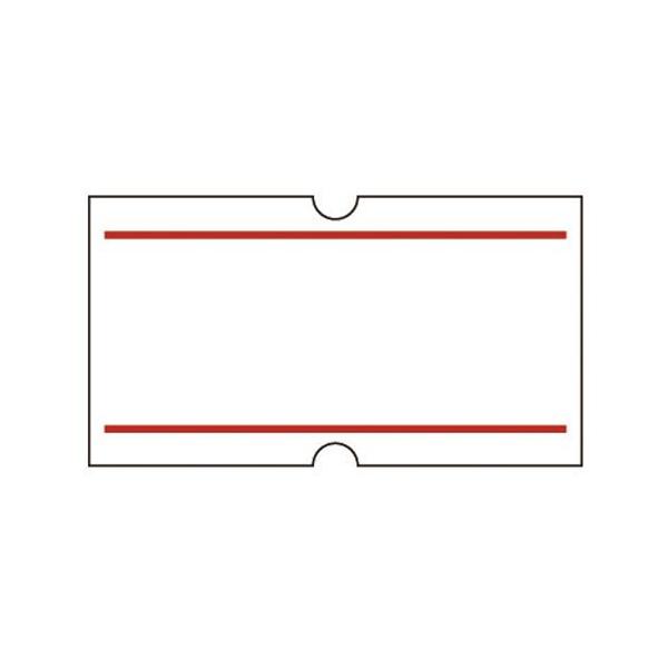 ●ハンドラベラー１Ｙ用ラベルです。外寸:(1片)横22×縦12mm仕様:赤2本線1巻入数:1000片入数:10巻