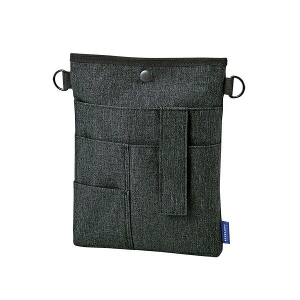 【商品特徴】　必要なモノがすぐ出せる大きめ薄型の多機能ポーチ　　・ベルトに通して装着可能　　・ショルダーベルト付　 ベルト長さ最短650mm、最長1,200mm　　・強撥水生地で中身を水から守る　　・iPhone11、X、8収納可能　　【詳...