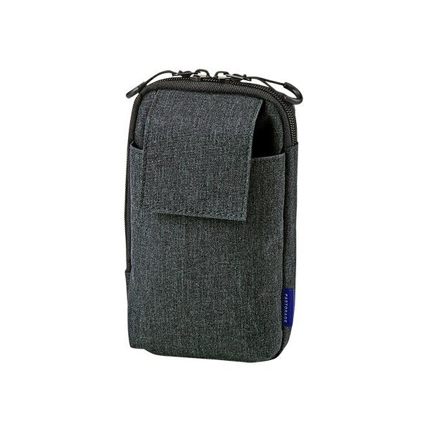 【商品特徴】　モバイルバッテリーやイヤホンなどをスマホと一緒に持ち運べる　　・ベルトに通して装着可能　　・カラビナで装着可能　　・内側には仕分けの出来るポケット付　　・強撥水生地で中身を水から守る　　・iPhone11、X、8収納可能　　【...