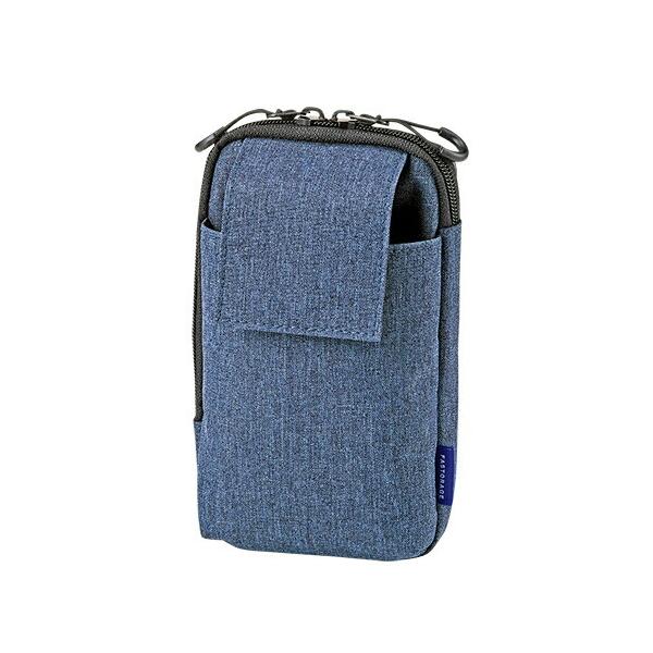 【商品特徴】　モバイルバッテリーやイヤホンなどをスマホと一緒に持ち運べる　　・ベルトに通して装着可能　　・カラビナで装着可能　　・内側には仕分けの出来るポケット付　　・強撥水生地で中身を水から守る　　・iPhone11、X、8収納可能　　【...