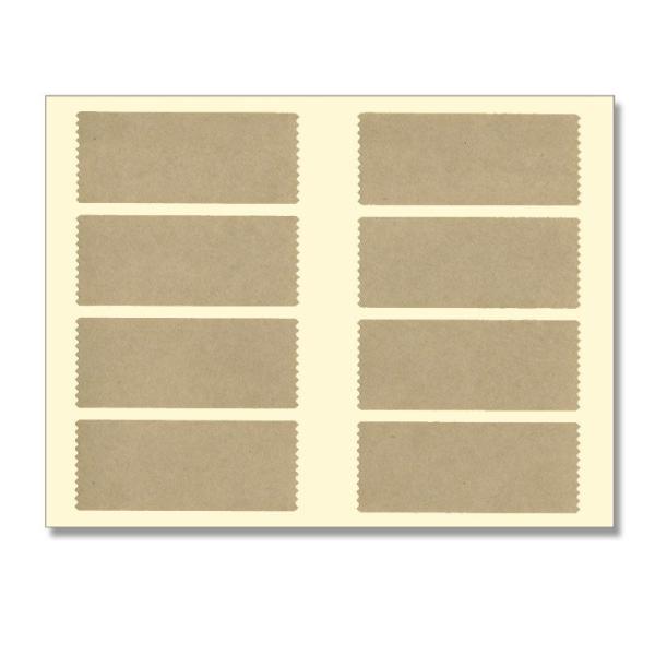 ナチュラルな未晒は他の包装資材との相性も良いです。　　型番：007067675　サイズ：縦24×横60mm　材質：未晒　パッケージサイズ：100×185×3mm　　[ 店舗用品 ラベル シール クラフト無地ラベル シモジマ ヘイコー ]　