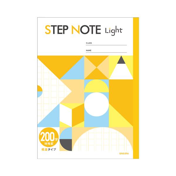【商品説明】　●従来品より約20%軽い紙を使用しています。　●科目シールを付けておりますので、時間割の時に便利です。　　【詳細】　・種類：特殊罫200字　・サイズ：252×179mm　・重量： 96g 　・材質：紙