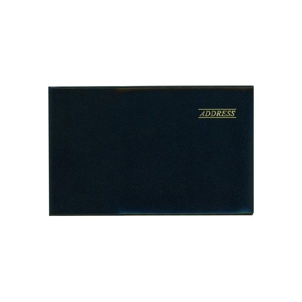 ワイドで見やすく書きやすいアドレス。　480名記入・96P。　　83X134X6mm　内容：アドレス帳(480名)　見出し:カタカナ　表紙：発泡ビニール差込式