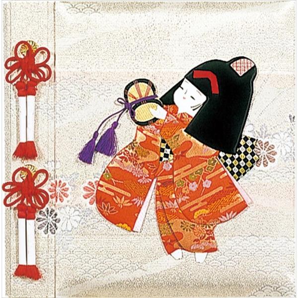 【商品説明】　豪華な西陣織の表紙に刺繍を施しました。　　【詳細】　本体寸法：タテ335×ヨコ325×背巾40mm　函寸法：366×357×50mm　本体重量（函込）：2300g　製本：ビス式製本　表紙：高級西陣織表紙　台紙：Lサイズ・100...