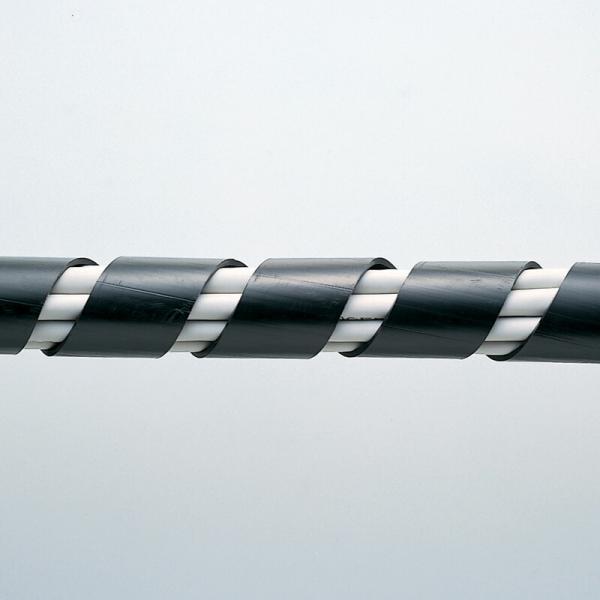 【商品説明】　巻き付けるだけで、ケーブルすっきり。スパイラルタイプのケーブルタイ。内寸20mm・長さ2m、ブラック。　　●ハサミやカッターナイフで必要な長さに簡単に切ることができます。　●スパイラル状になっているため、ケーブル両端を必要な位...