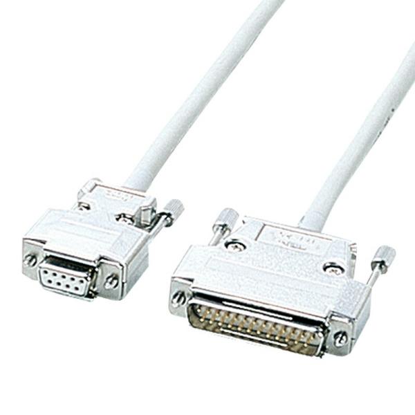 【商品説明】　D-sub9pin - D-sub25pin RS-232Cクロスケーブル。10m。　　【詳細】　■ケーブル長：10m　■コネクタ形状：　D-sub9pinメスインチネジ（4-40）-　D-sub25pinオスミリネジ（M2....