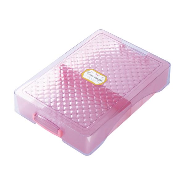 【サイズ】商品:235×343×64mm、パッケージ:65×236×344mm　【材質】本体/PC、ロック部品・仕切板/PP　