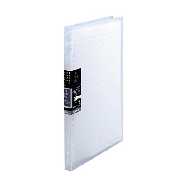 ●サイズ:B5●最大収納枚数:30枚●付属品:ルーズリーフ10枚●194mm×16mm×272mmバインダーノート テフレーヌ スリム 476TTEトウサイズ B5:H272×W194×D16mm 仕様上下各4リング 表紙はカラーPP表紙適...