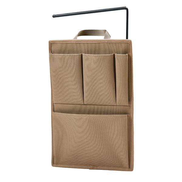 【商品説明】　移動中はバッグインバッグ。デスクでは出してそのままハンギング。　カバンから出してデスクにかけるだけのオーガナイザー。カバンの中でも自立しやすい芯材入りのハード仕様。　　ポケットにサッと道具を入れるだけで、いつでも取り出しやすく...