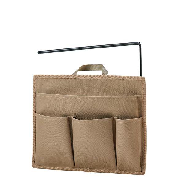 【商品説明】　移動中はバッグインバッグ。デスクでは出してそのままハンギング。　カバンから出してデスクにかけるだけのオーガナイザー。カバンの中でも自立しやすい芯材入りのハード仕様。　　ポケットにサッと道具を入れるだけで、いつでも取り出しやすく...