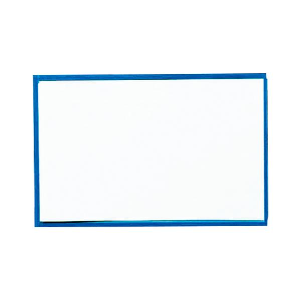 名前や収納物などの表示に便利なカラー枠付のマグネットプレート。中紙を差しかえられるので、表示内容の差替もカンタン。スチールキャビネットや書庫などのタイトル見出しにぴったりです。タテヨコどちらでも使えます。 ●サン色:青 ●中紙サイズ:87×...