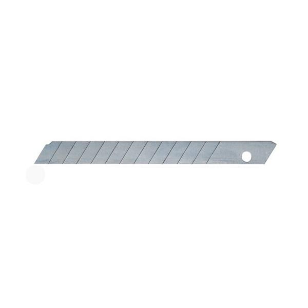 カッターナイフ替刃 (S用) 　　数量:10枚入　替刃寸法:W80×D0.4×H9mm　材質:刃＝鉄、ケース＝PP　　▲メール便発送商品▲代引不可▲日時指定不可▲宅配便商品と同梱時は宅配便送料