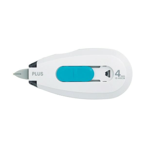 修正テープのようなテープタイプなので1文字から1行まで狙って隠せるタイプです。　　●色:ホワイト　●テープ幅4mm×長8m　●材質:AS、POM、PS　●外形寸法:幅89×奥22×高38mm　●パターン色:黒　●テープの長さ:8m 　　▲メ...