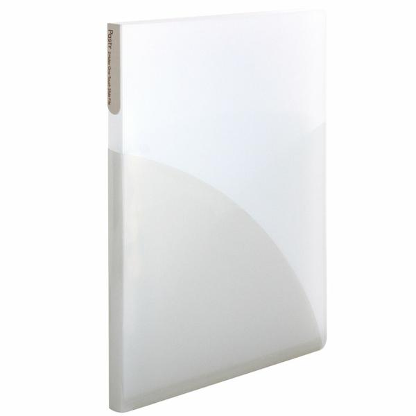 【商品説明】　好きな色で毎日を楽しい気分に、パステルカラーの2穴ファイル　　好きな色で毎日を楽しい気分に！Pastel color(パステルカラー)のワンタッチスライドファイル、Pasty(パスティ)Ａ４2穴ファイル。　穴を開ける前のプリン...