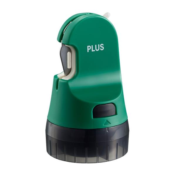 【商品名：（まとめ買い）プラス ローラーケシポン 個人情報保護スタンプ 箱用オープナー 交換式 レギュラー ダークグリーン IS-590CM 〔3個セット〕】　【商品説明】　個人情報や宛名を隠すことができるセキュリティスタンプ　　インクカー...